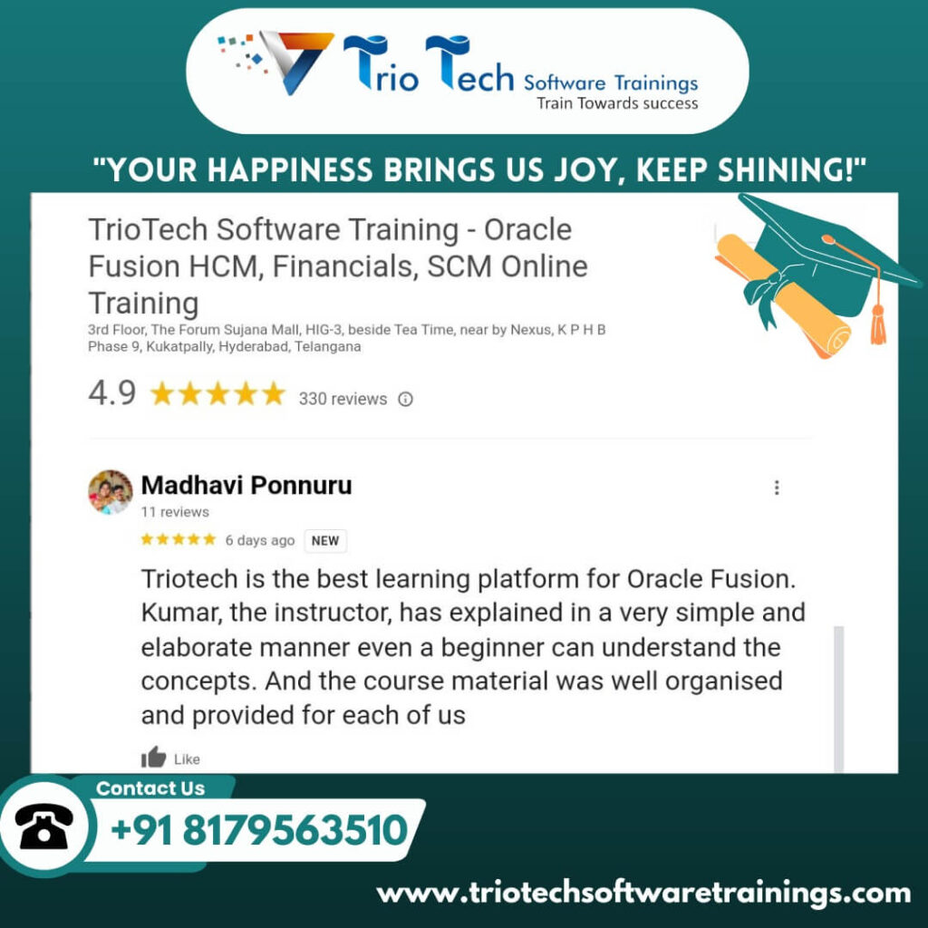 Oracle Fusion Technical Training + OIC Online Training | Trio Tech